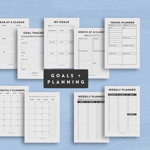 Life Planner Bundle 36 Planner Pages PDF Template Expenses Budget Meal ...