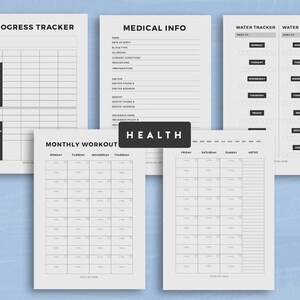 Life Planner Bundle 36 Planner Pages PDF Template Expenses Budget Meal ...