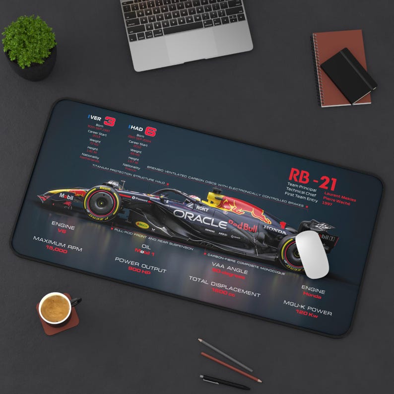 Desk Mat - Formula 1 Redbull RB21 3D Design 2026 - Racing Mouse Pad ...