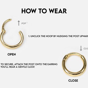 20G/18G/16G Hinged Clicker Hoops • Cartilage Clicker Gold Hoop Earrings ...