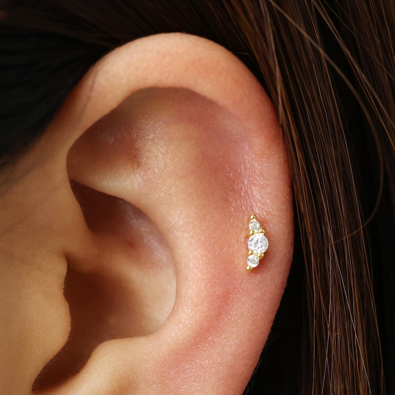Flat Back Earring - Etsy