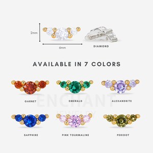 18G/16G Garnet Climber Internally Threaded Flatback Labret • Flat Back ...