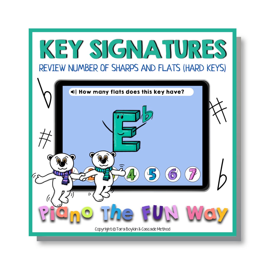 Boom Cards: Key Signatures Review 2 (hard) - Etsy