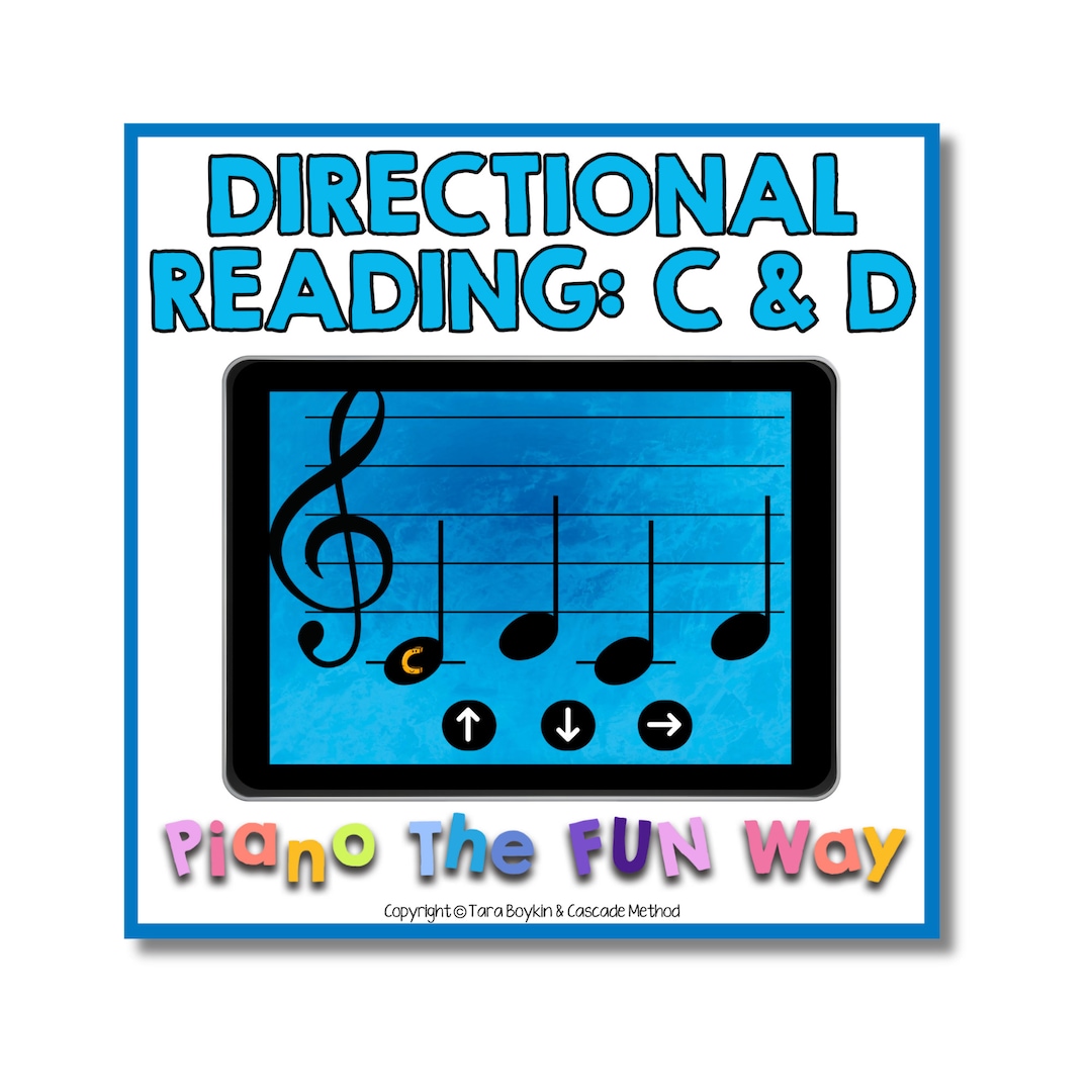 Boom Cards: Directional Reading With Middle C and D - Etsy