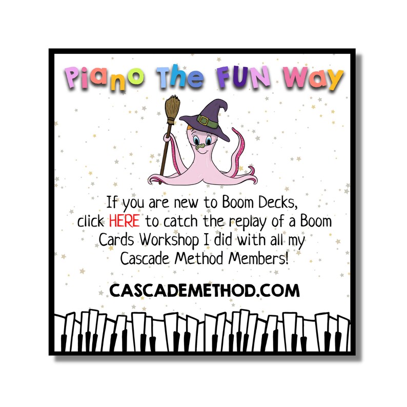 Beginner Piano Keys Halloween Edition reinforce White Piano - Etsy