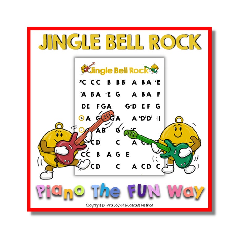 Piano Sheet: Jingle Bell Rock - Etsy