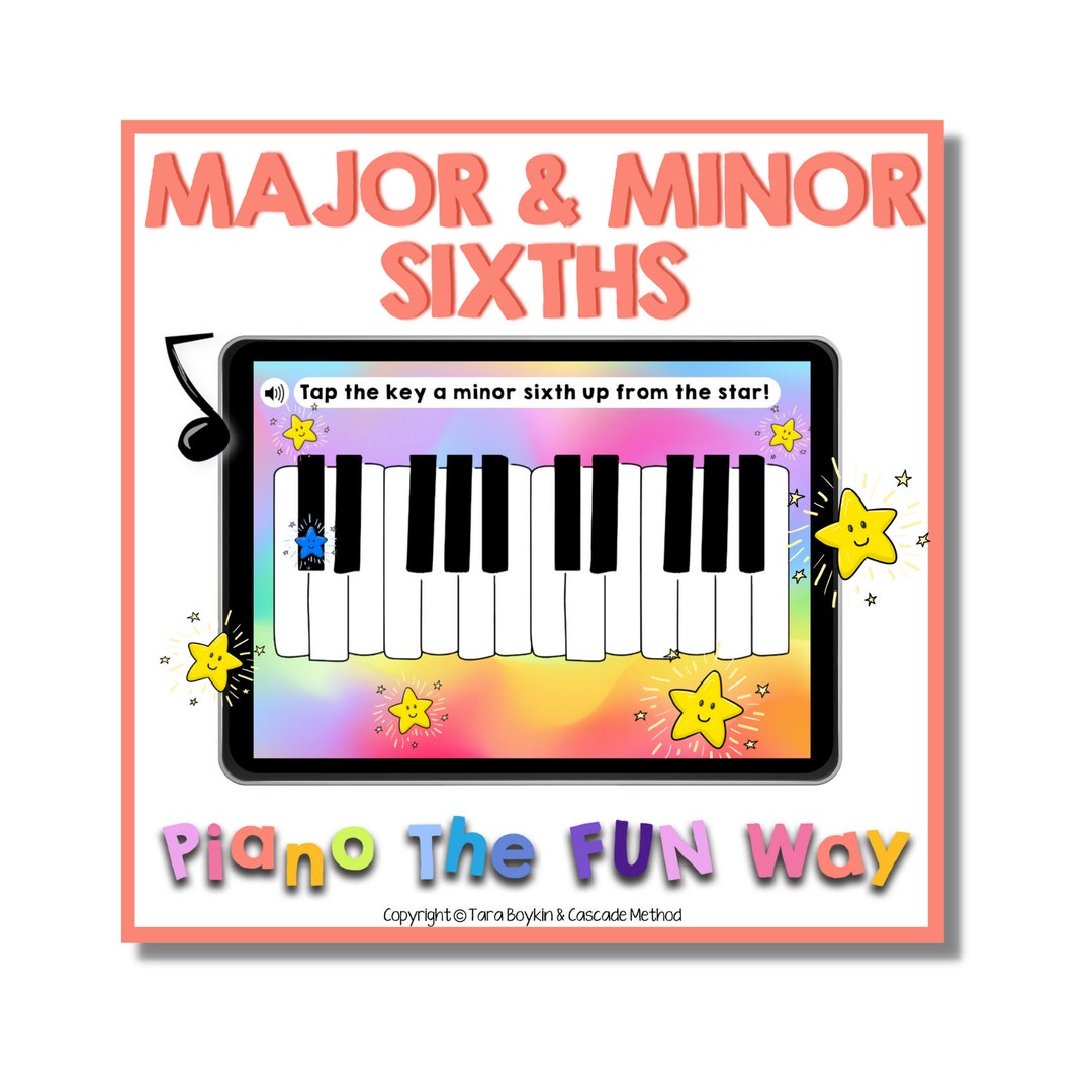 Boom Cards: Major and Minor Sixths (teaching Piano Students Terms of ...