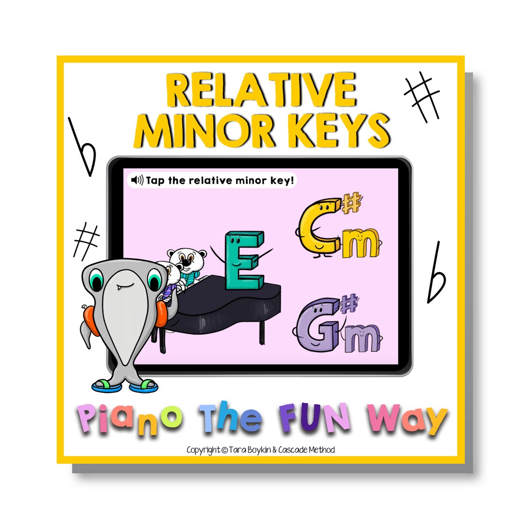 Boom Cards: Relative Minor Keys - Etsy