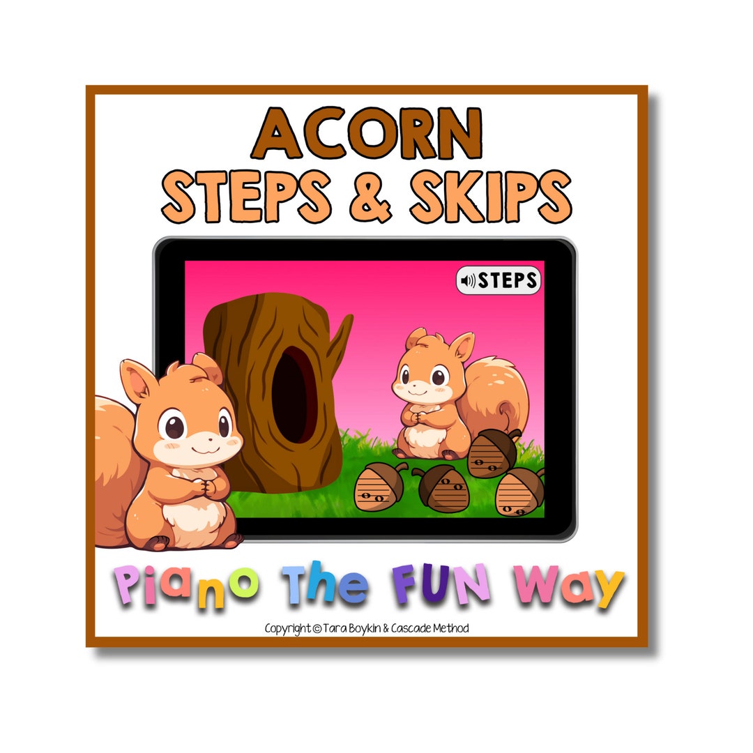 Boom Cards: Acorn Steps and Skips - Etsy