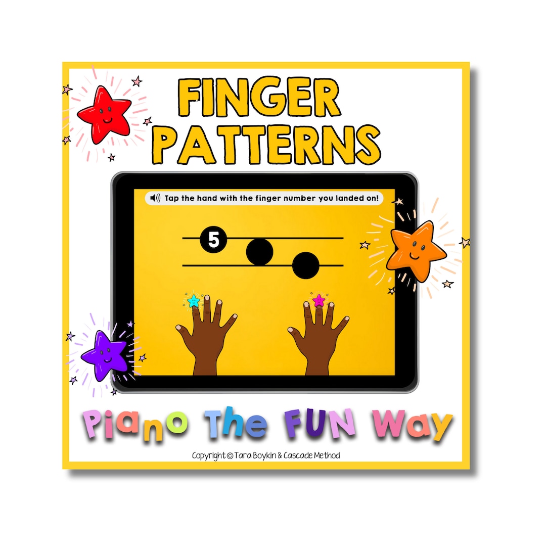 Cartes boom : modèles de doigts et nombres pour la main droite - Etsy ...