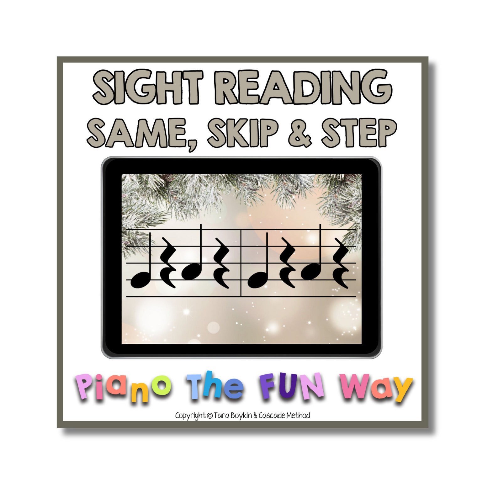 Boom Cards: Sight Reading (same, Skip, Step) Christmas Theme - Etsy