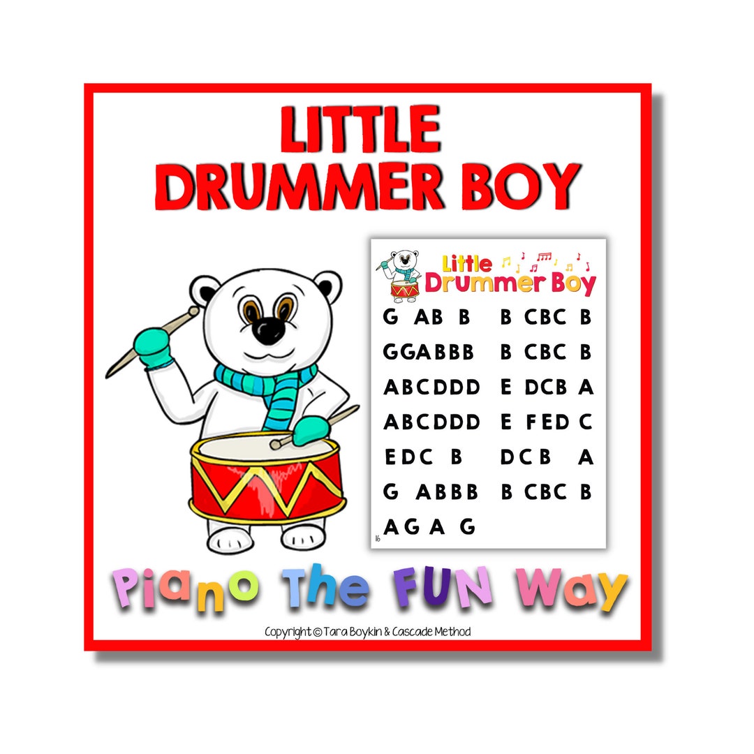 Piano Sheet: Little Drummer Boy - Etsy