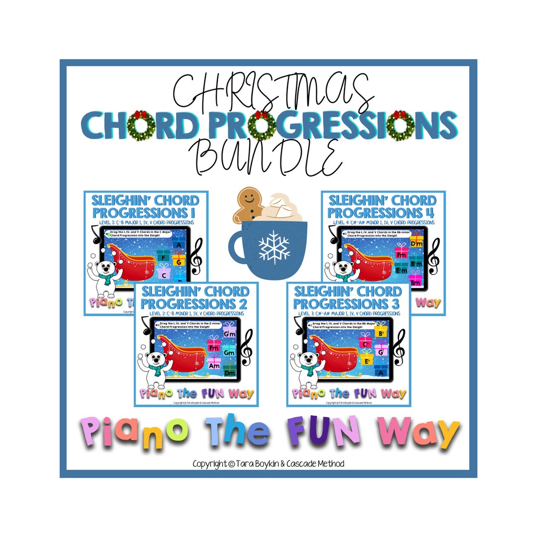 Boom Cards: Christmas Chord Progressions Bundle - Etsy