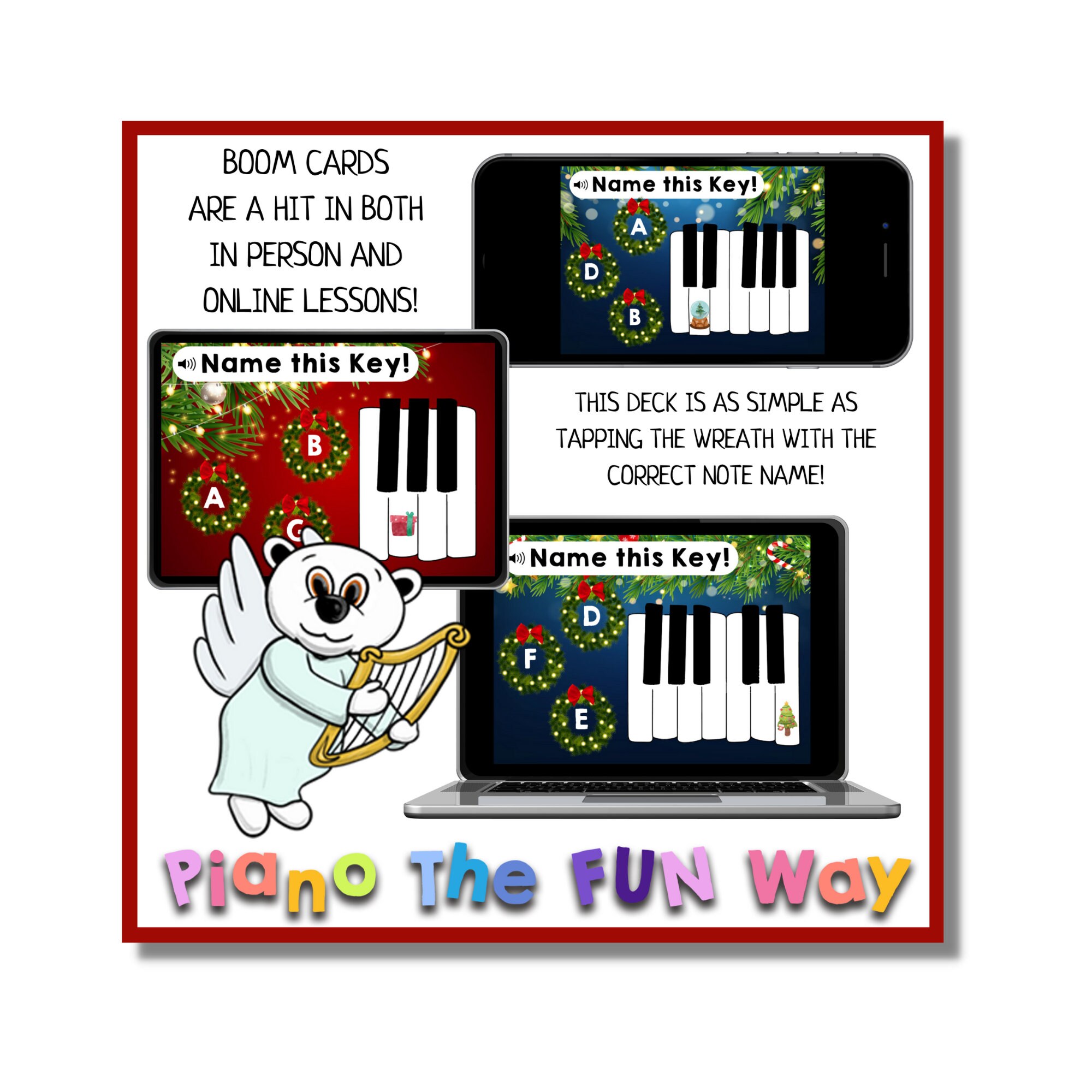 Boom Cards: Piano Keys (holiday Edition) - Etsy