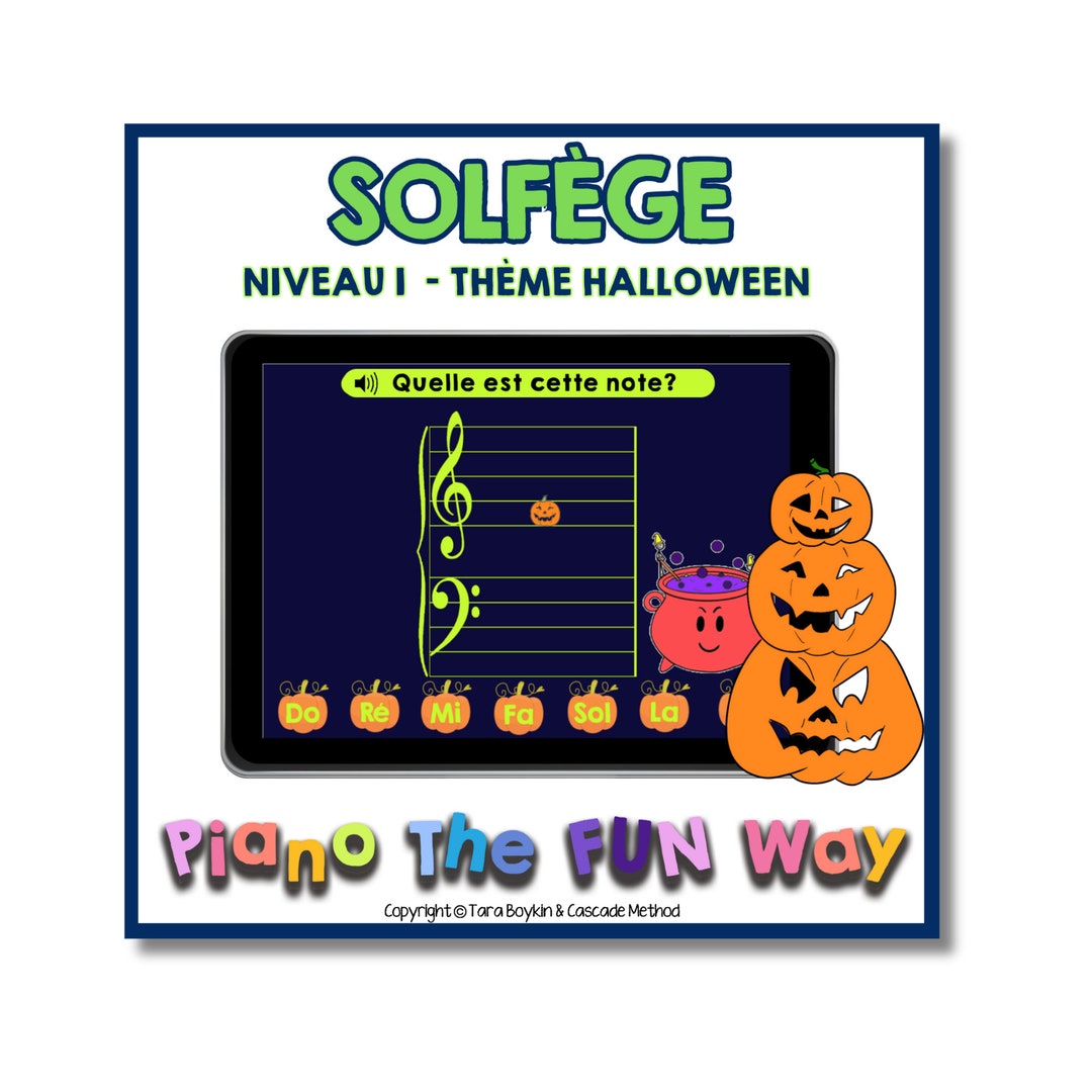 Boom Cards: Solfege Niveau 1 (theme Halloween) - Etsy