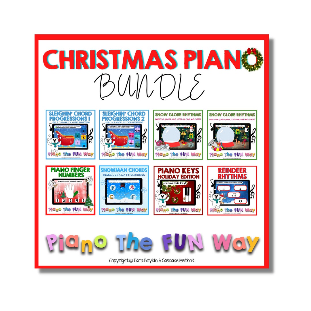 Boom Cards: Christmas Piano Bundle - Etsy
