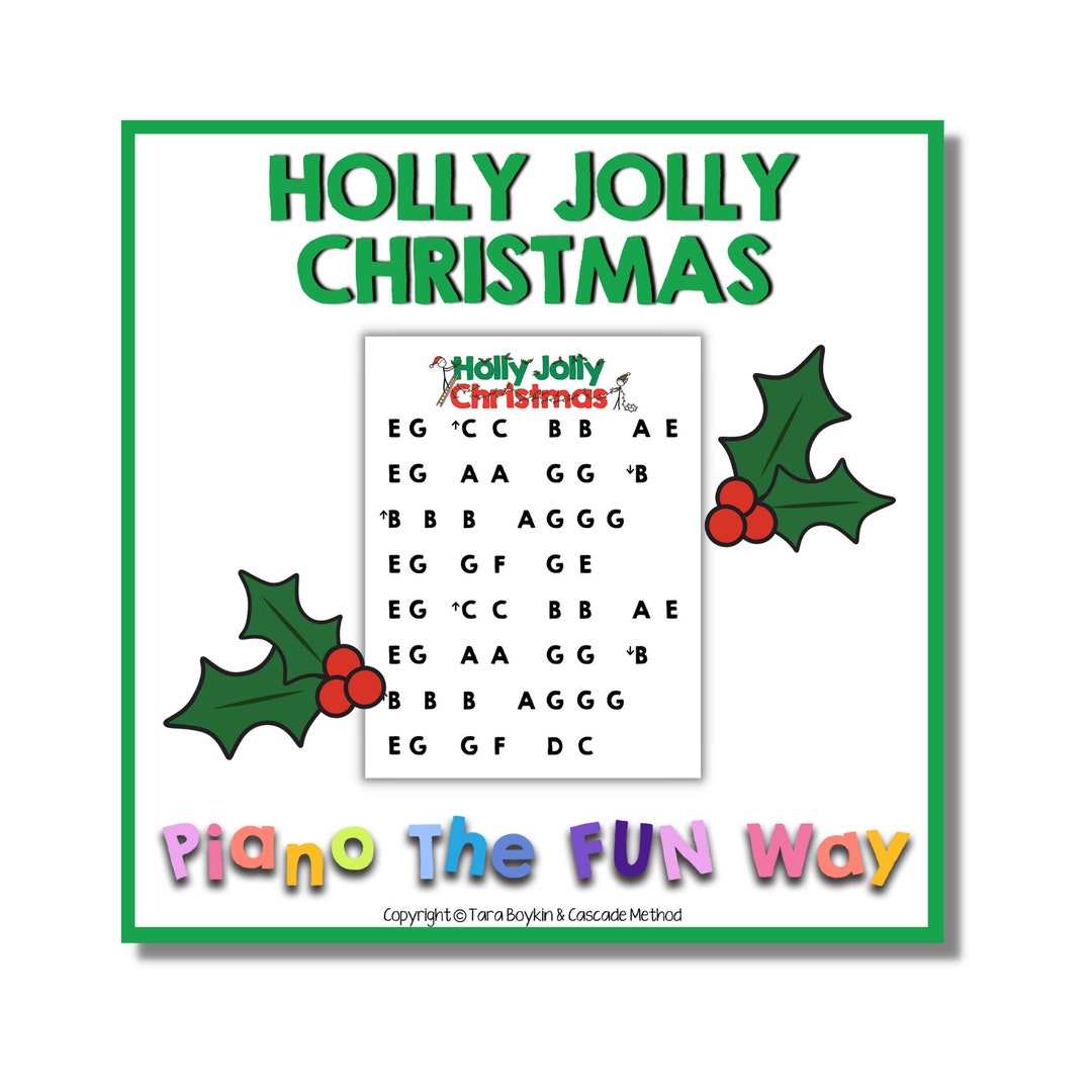 Piano Sheet: Holly Jolly Christmas - Etsy