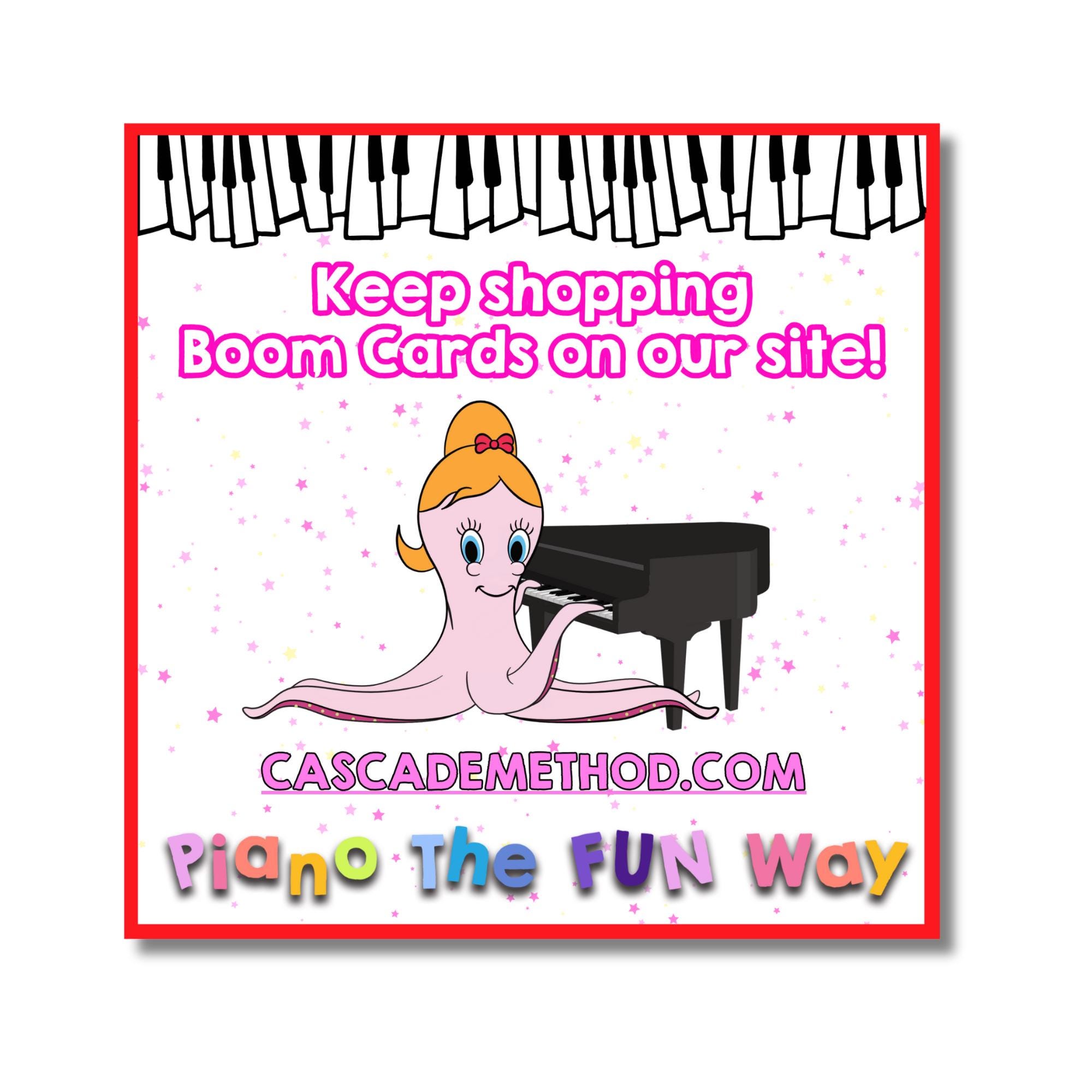 Boom Card: Grand Staff Level 1- Bass F-treble G (christmas) - Etsy