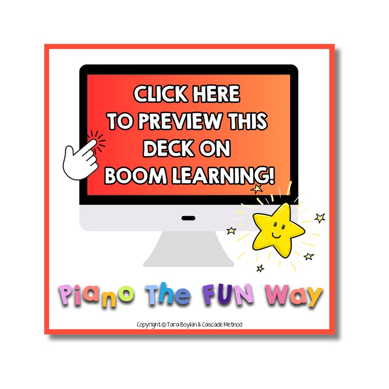 Boom Cards: Landmarks on Keyboard and Staff (for Beginners) - Etsy