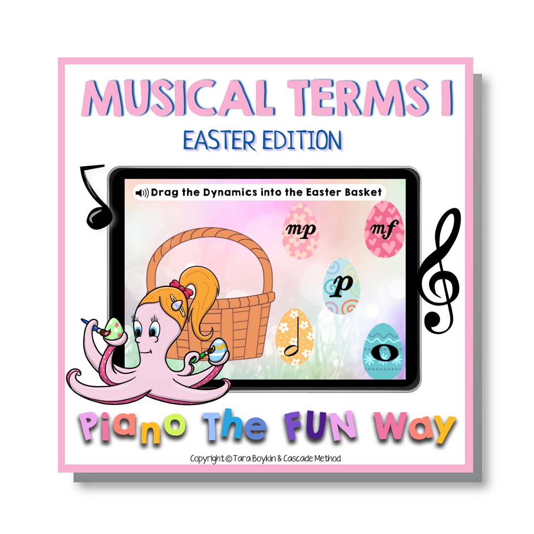 Boom Cards: Musical Terms Level 1 (easter) - Etsy