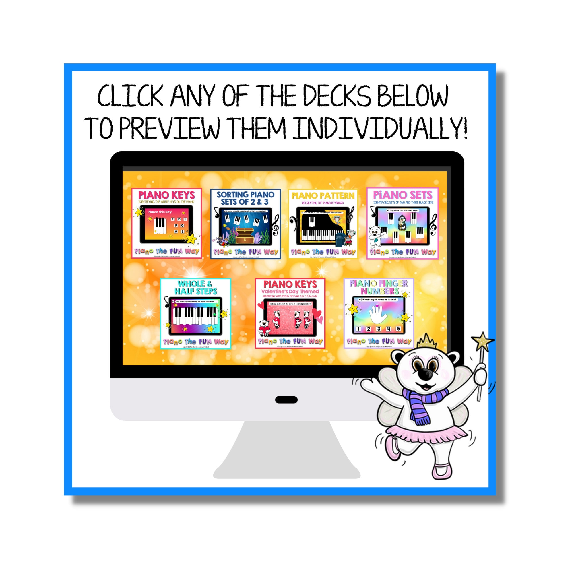 Boom Cards: Beginner Piano Bundle (teaching Piano Students Terms of the ...