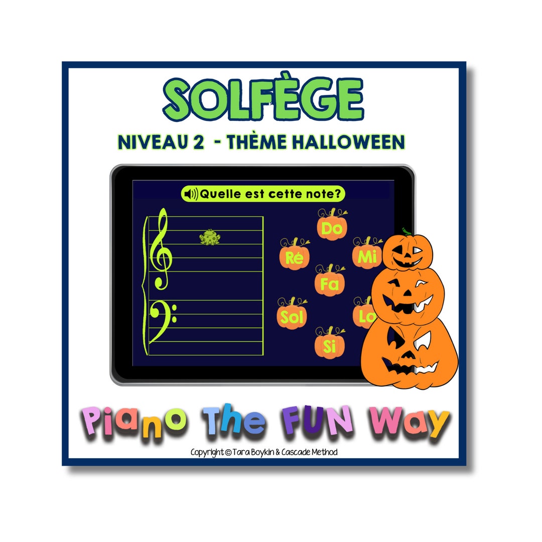 Boom Cards: Solfege Niveau 2 (theme Halloween) - Etsy
