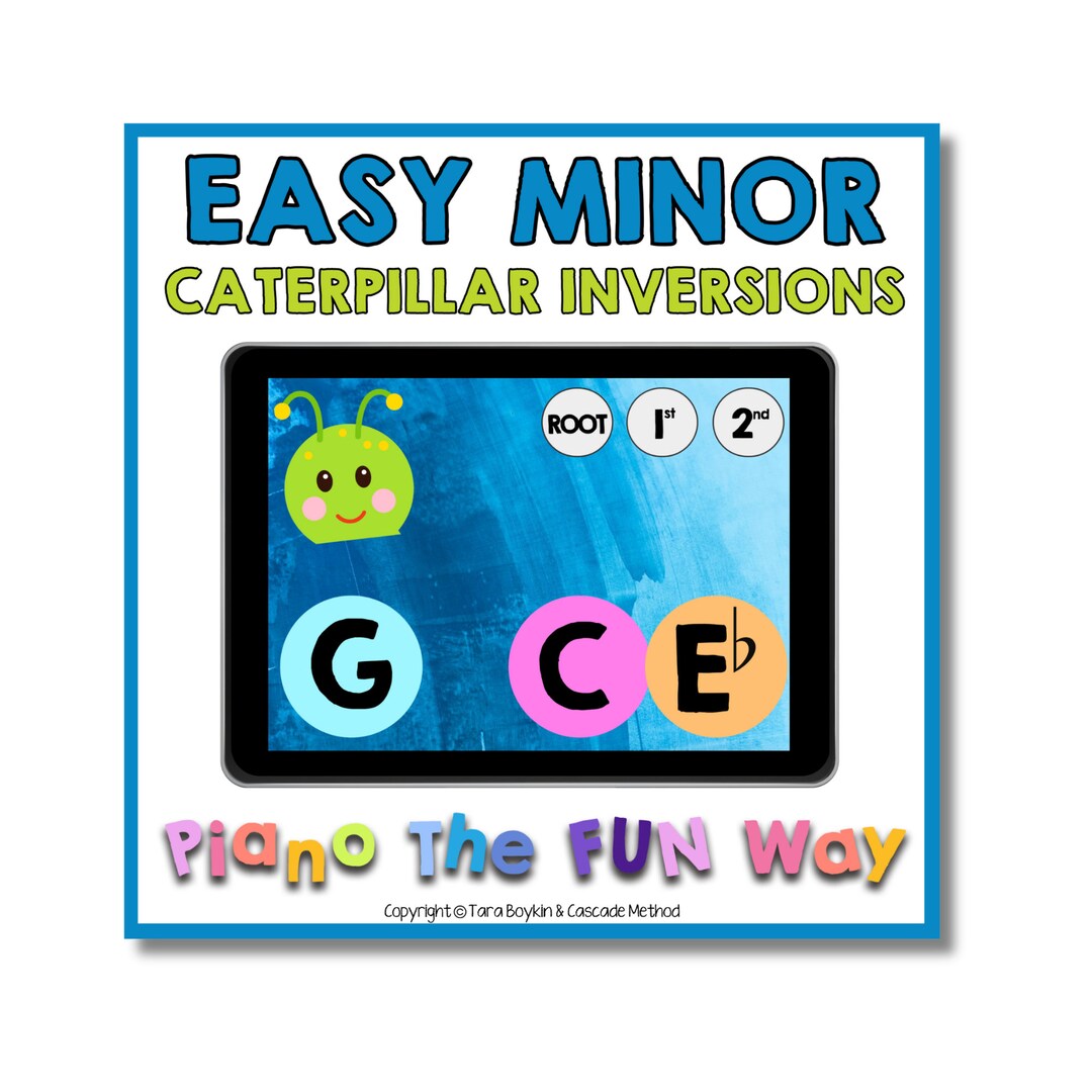 Boom Cards: Easy Minor Chord Inversions - Caterpillar Theme - Etsy