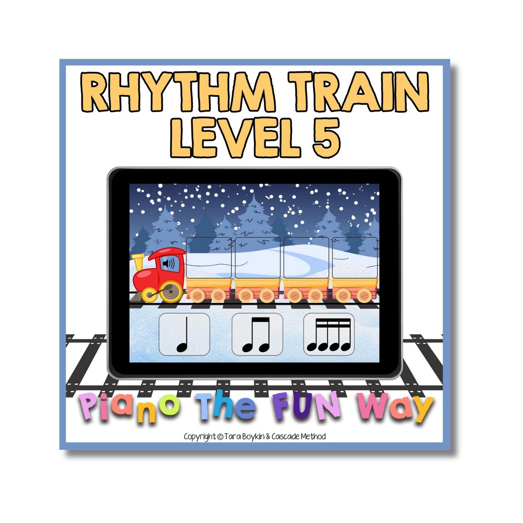 Boom Card: Rhythm Train Level 5 (quarter, Eighths & Sixteenths) - Etsy