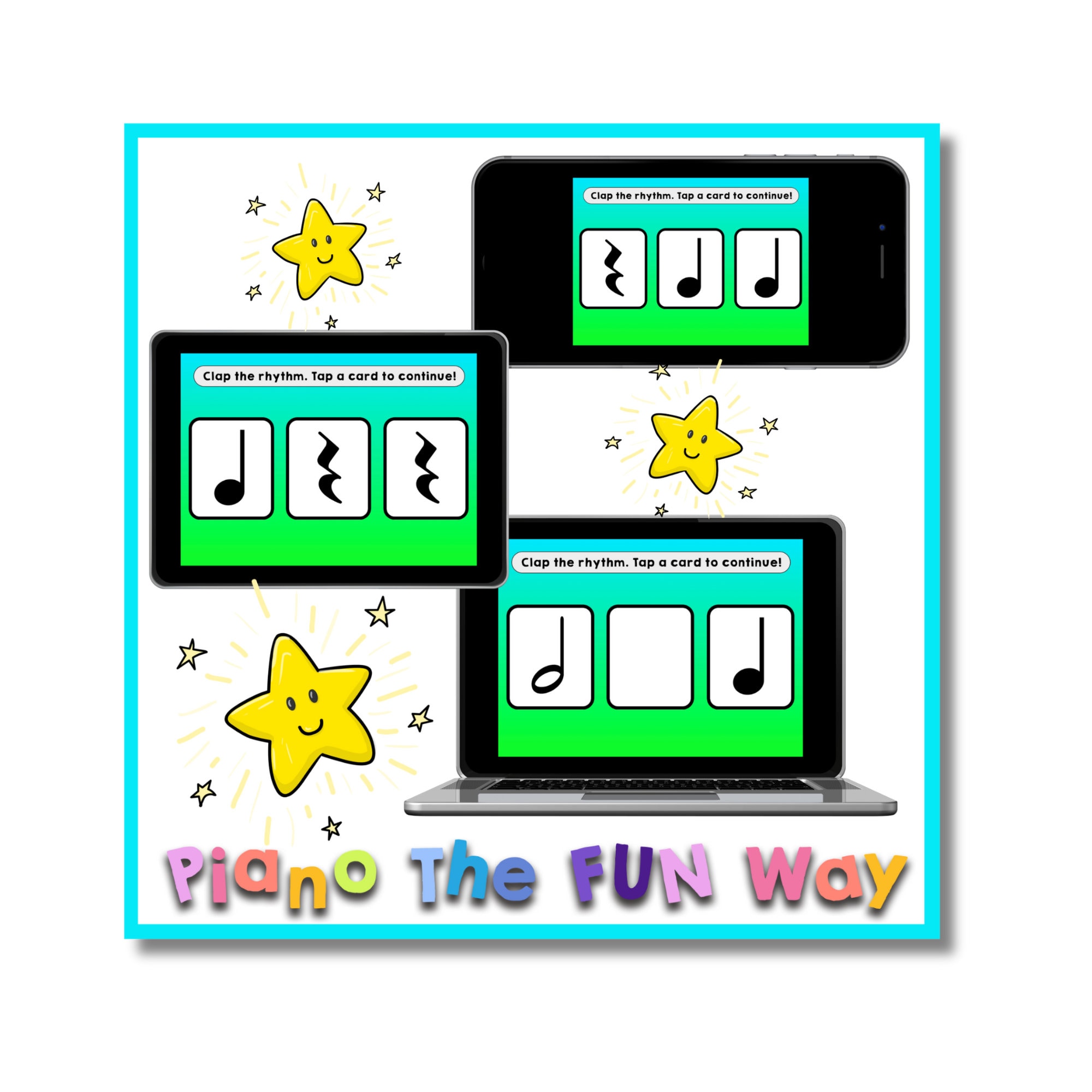 Boom Cards: Clapping 3/4 Rhythm - Time Signature (beginners) - Etsy