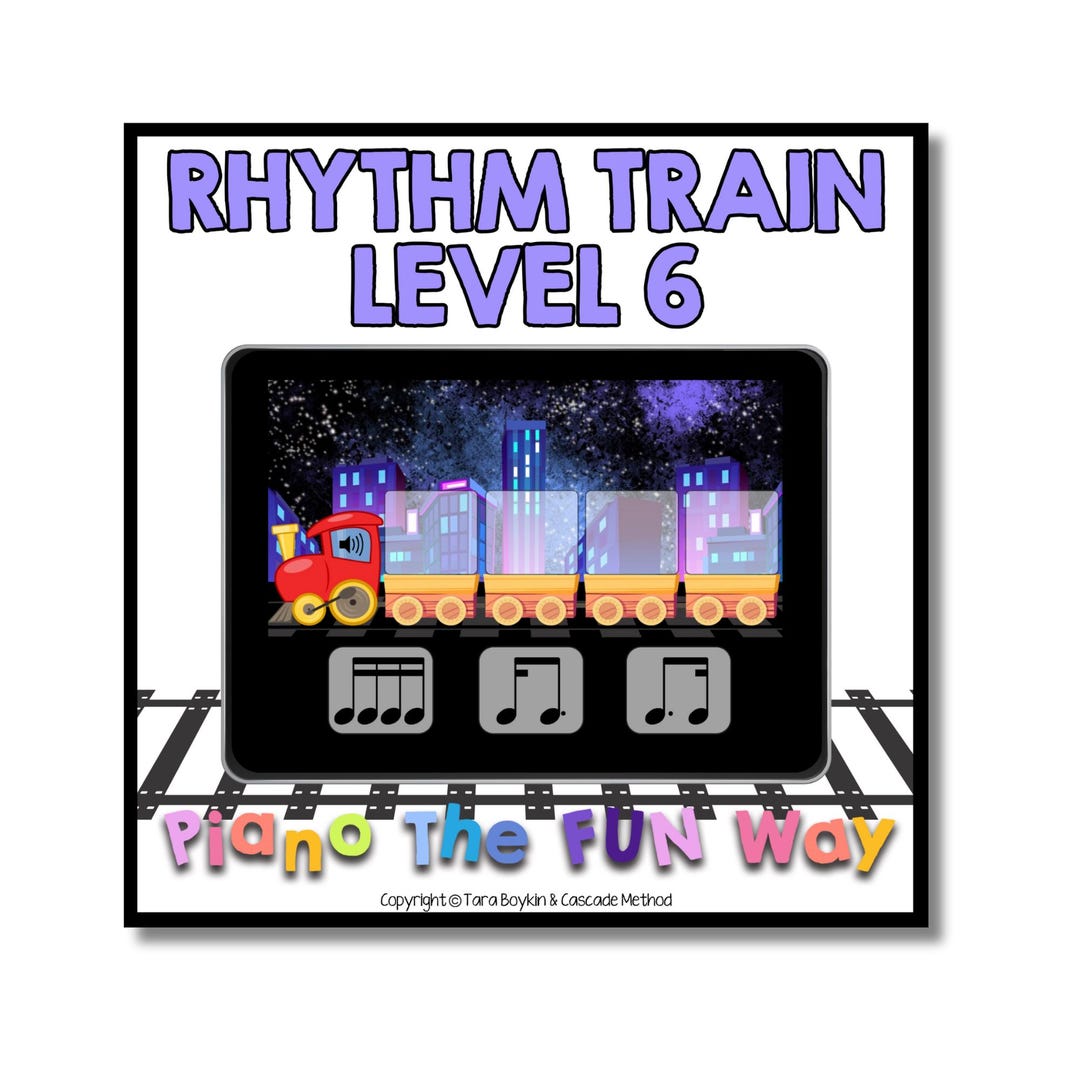 Boom Card: Rhythm Train Level 6 (sixteenths, 3 Variations) - Etsy