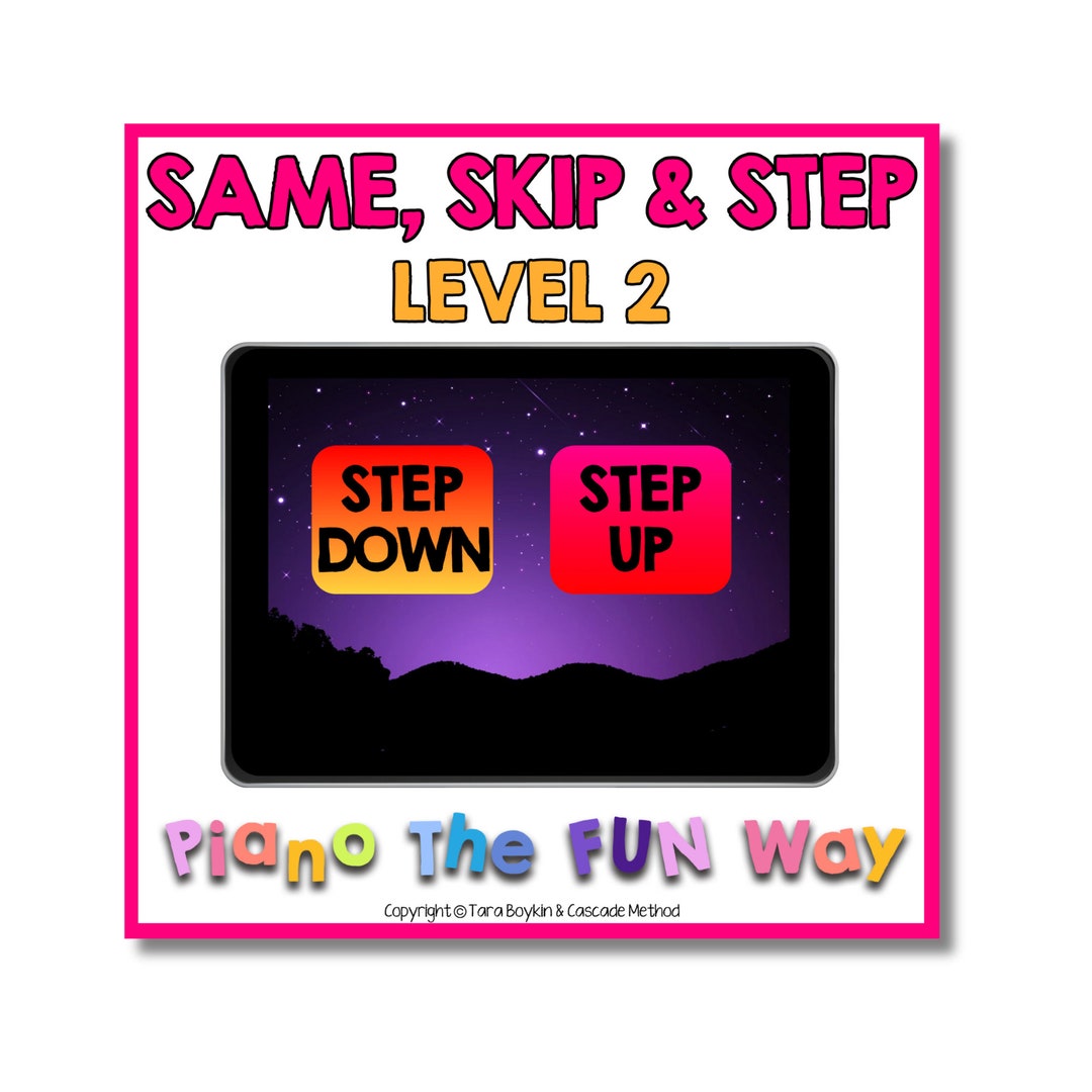 Boom Cards: Same, Skip and Step Combo (level 2) - Etsy