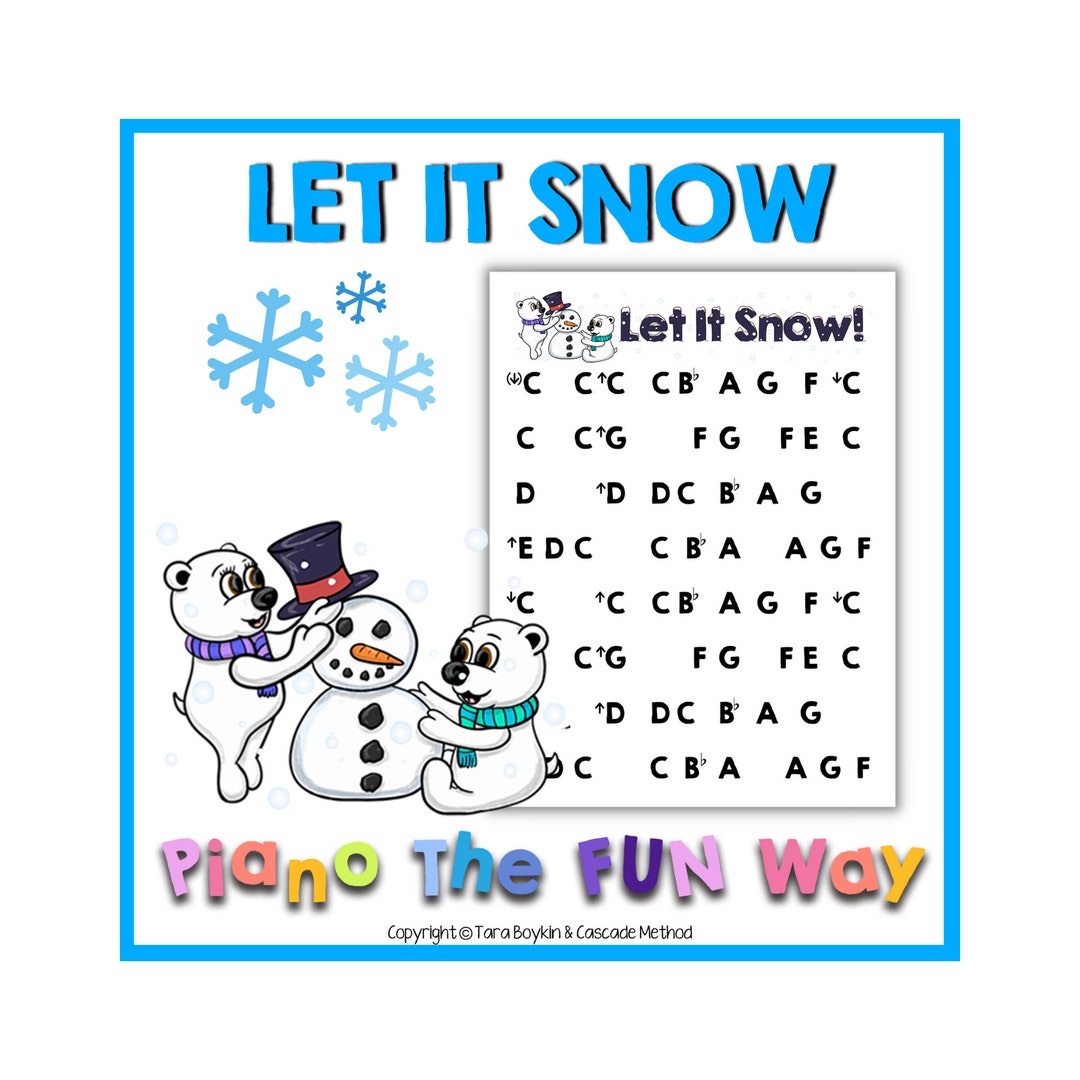 Piano Sheet: Let It Snow - Etsy