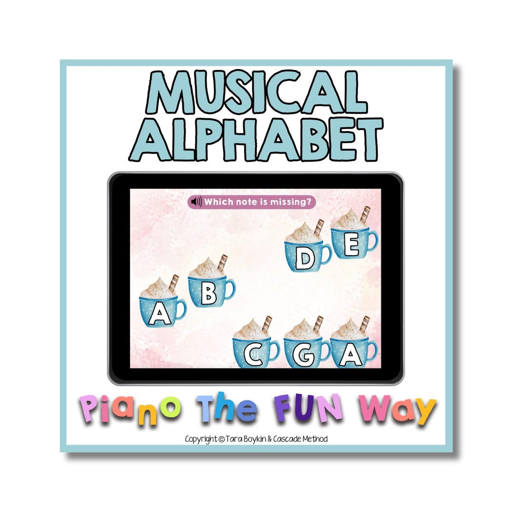 Boom Card: Musical Alphabet - Christmas Mugs - Etsy