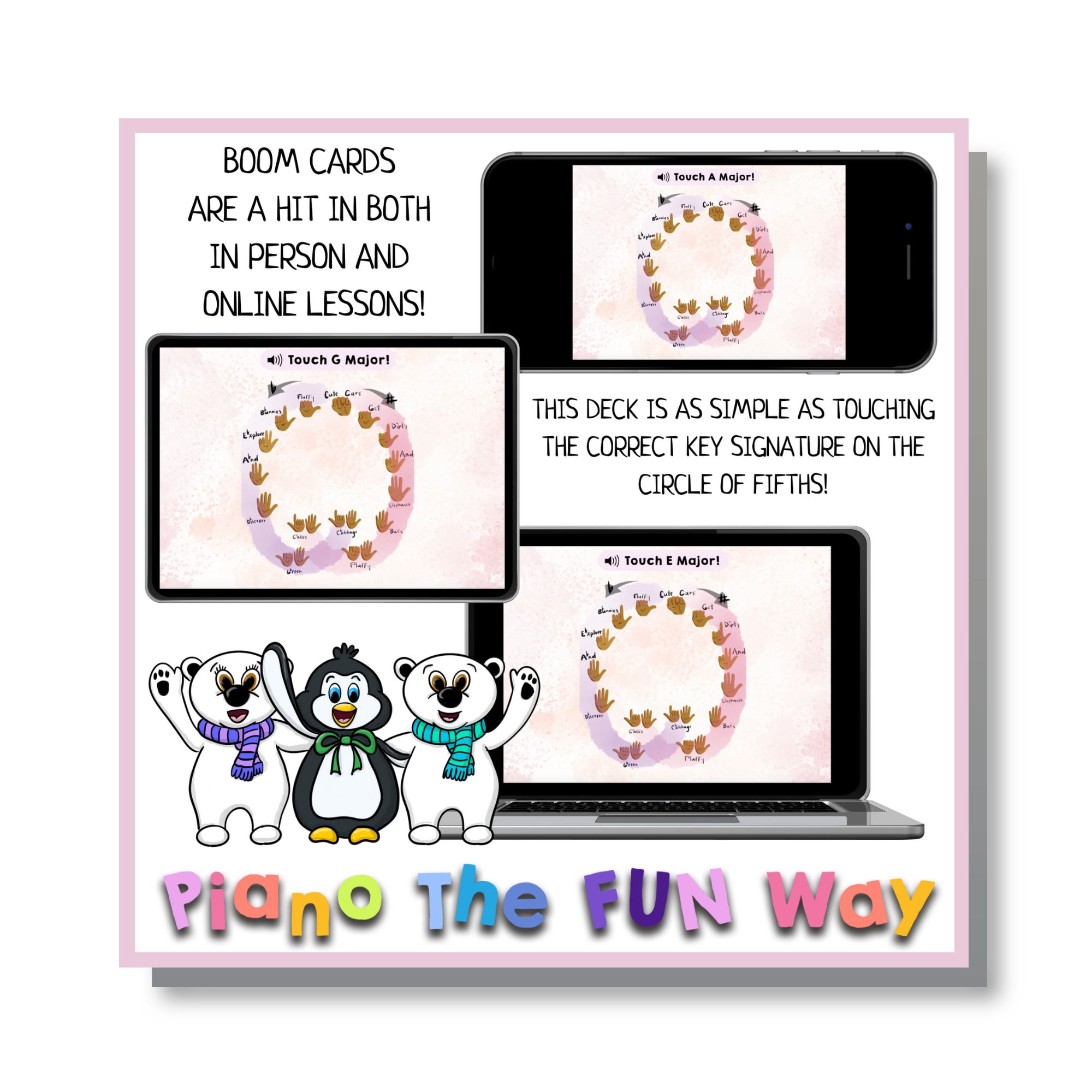 Boom Cards: Circle of Fifths - Etsy