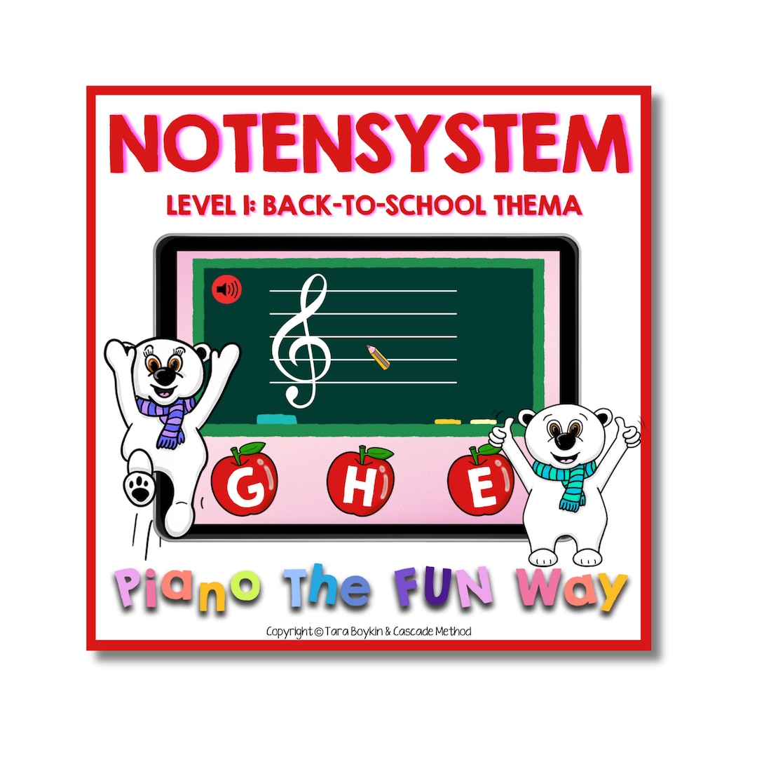 Boom Cards (german): Notensystem Back-to-school Level 1 - Etsy