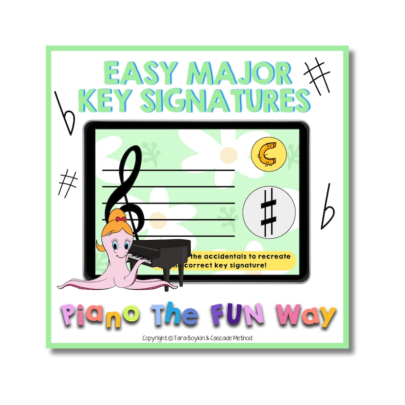 Boom Cards: Easy Major Key Signatures - Etsy