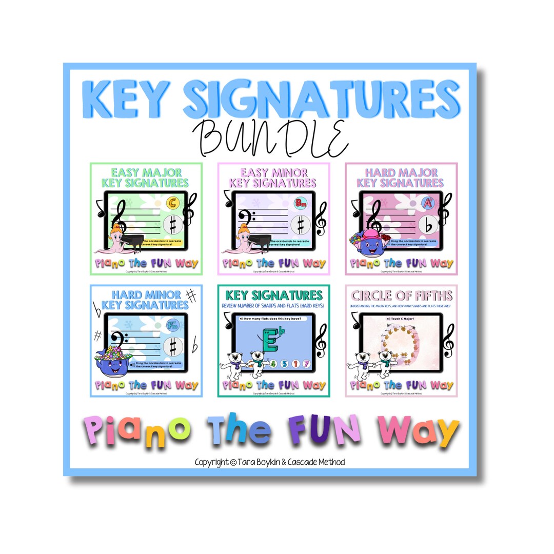 Boom Cards: Key Signatures Bundle - Etsy