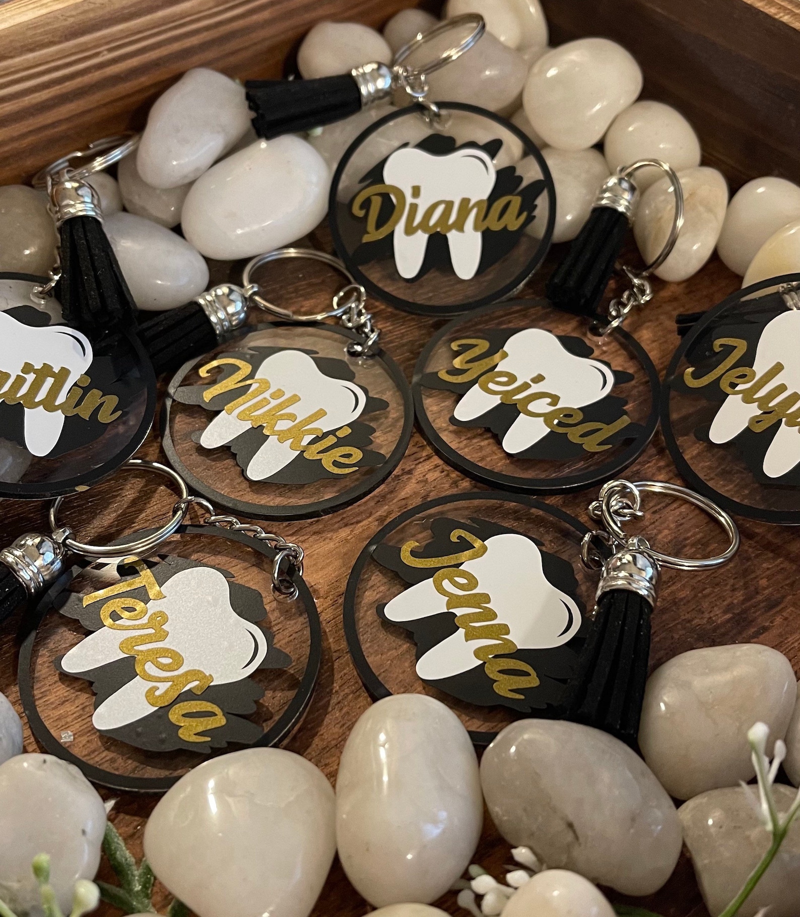 Dental Keychain Dental Assistant Gift Keychain Tooth - Etsy