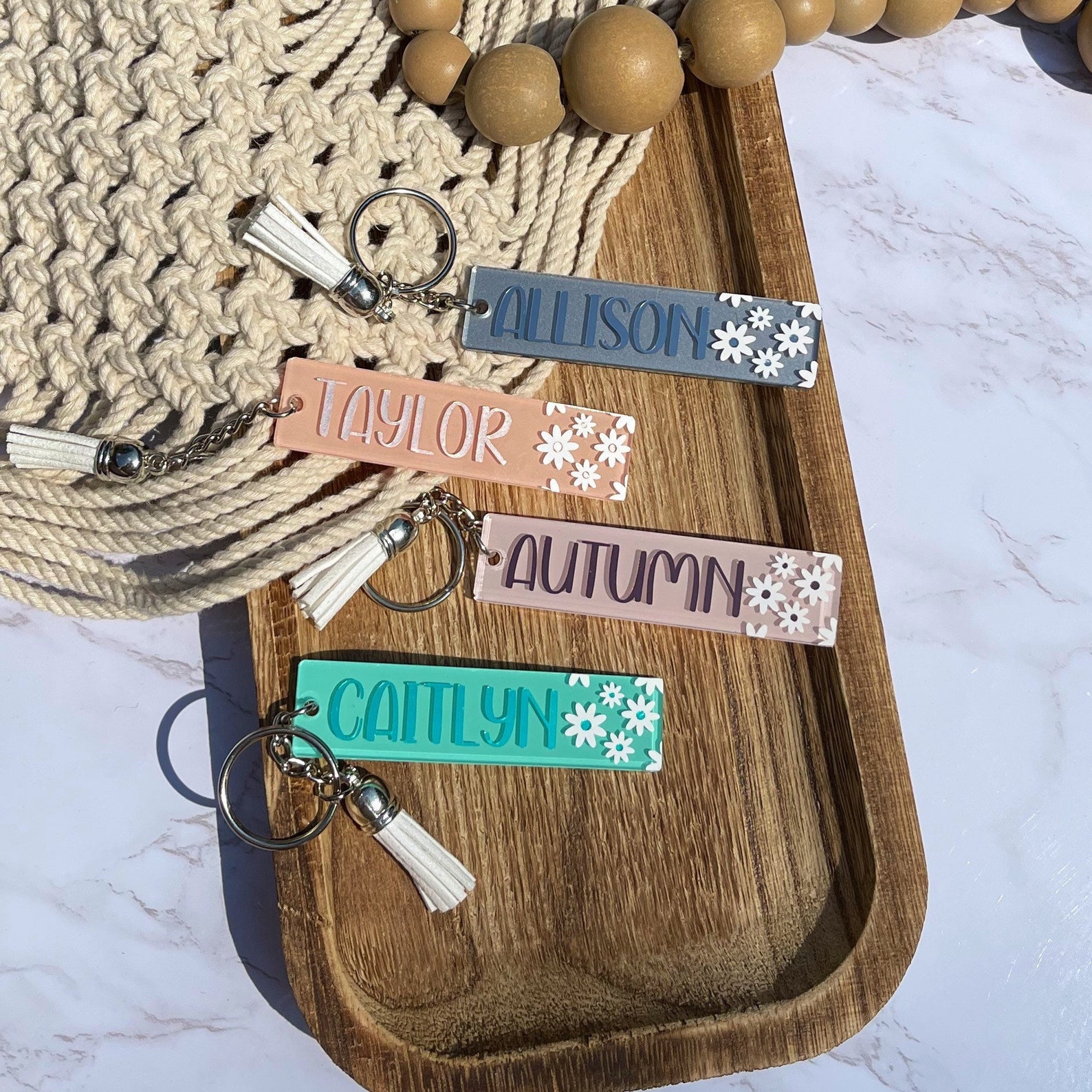 Name Keychain Personalized Name Keychain Acrylic Name - Etsy