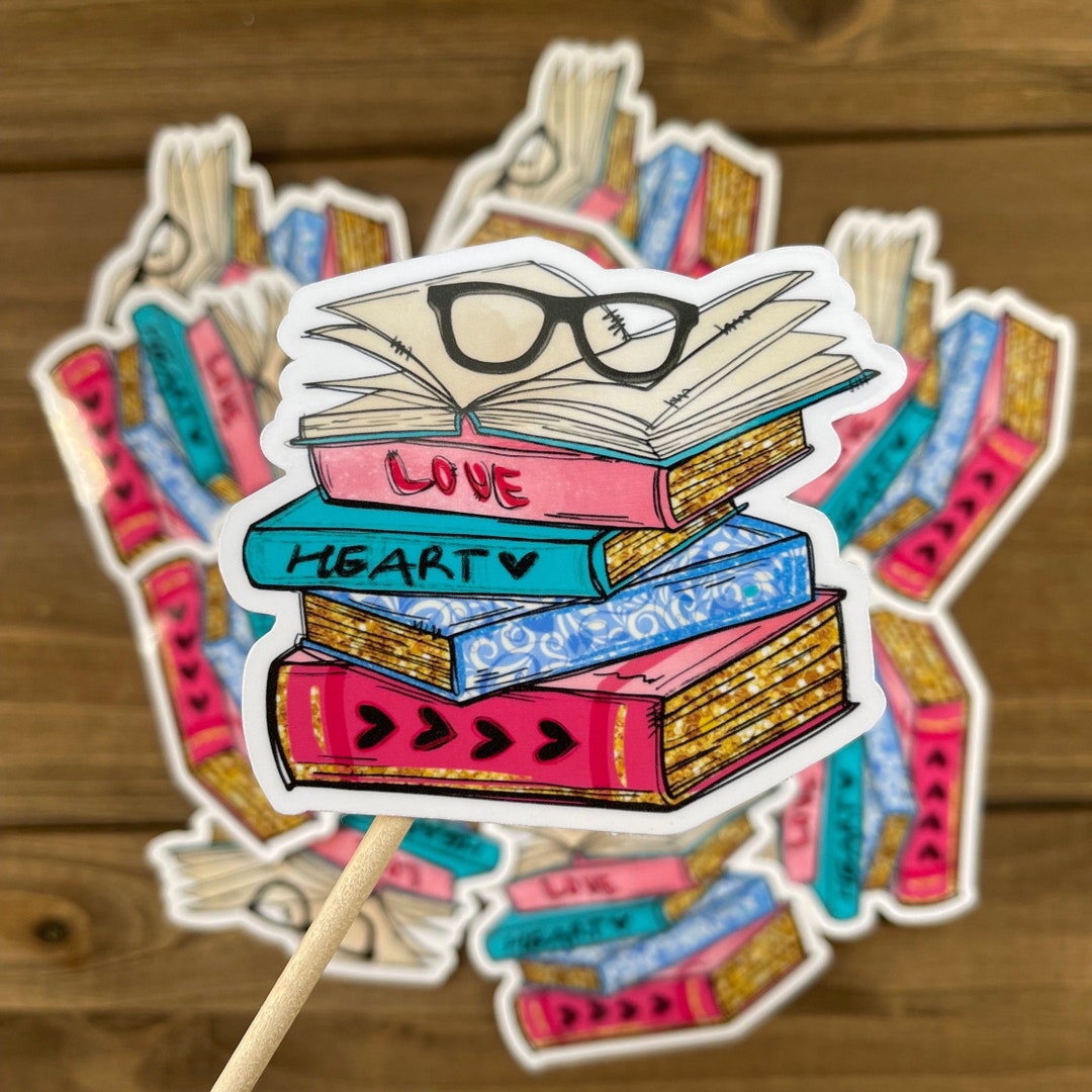 Book Lover Sticker Reading Sticker Laptop Sticker Water - Etsy
