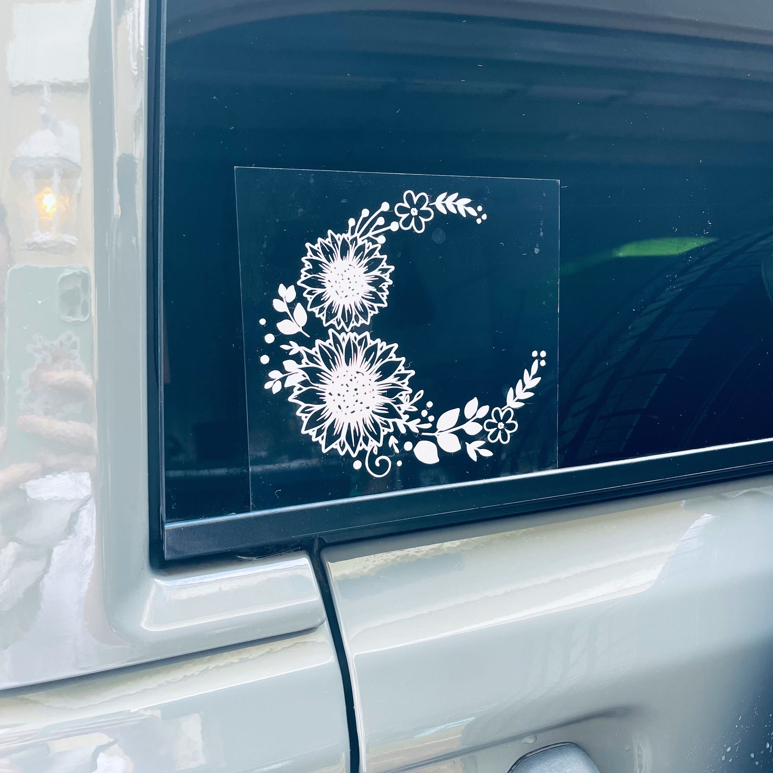 Sunflower Decal Sunflower Car Decal Decal for Women - Etsy