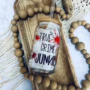 True Crime Coffee Cup, Iced Coffee Cup, Beer Can Glass, Crime Show Cup ...
