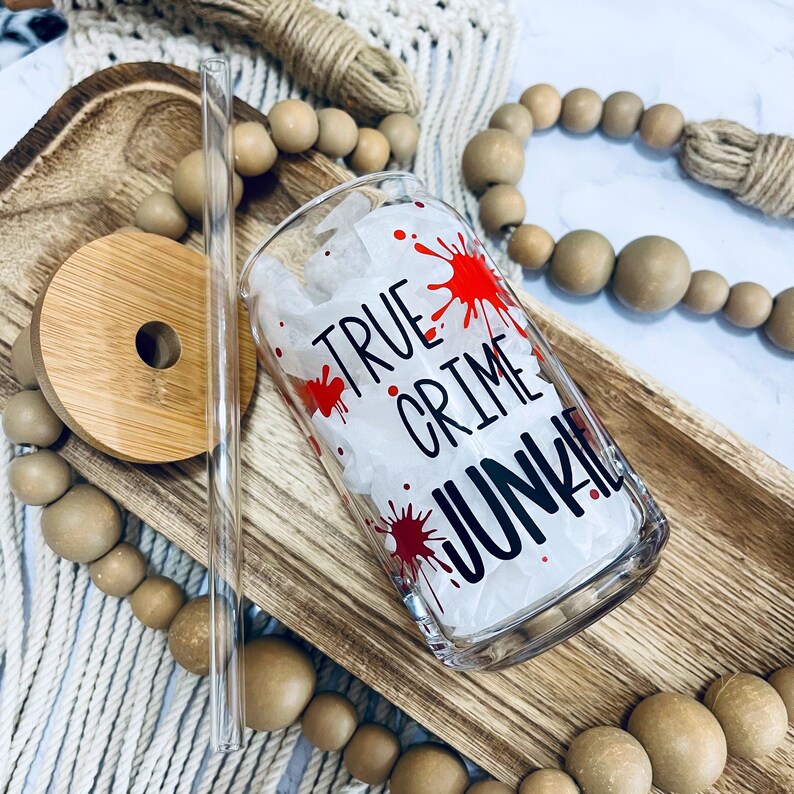 True Crime Coffee Cup Iced Coffee Cup Beer Can Glass Crime - Etsy