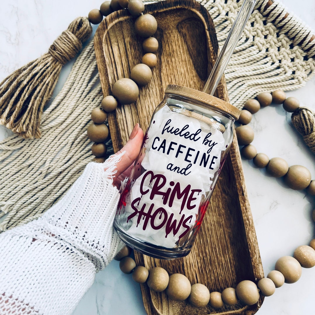 True Crime Coffee Cup, Iced Coffee Cup, True Crime Gift, Crime Show Cup ...