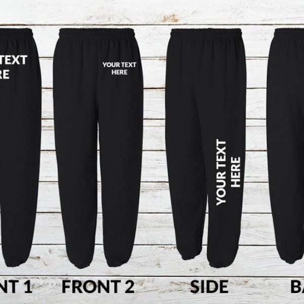 Custom Sweatpants Writing on Butt - Etsy