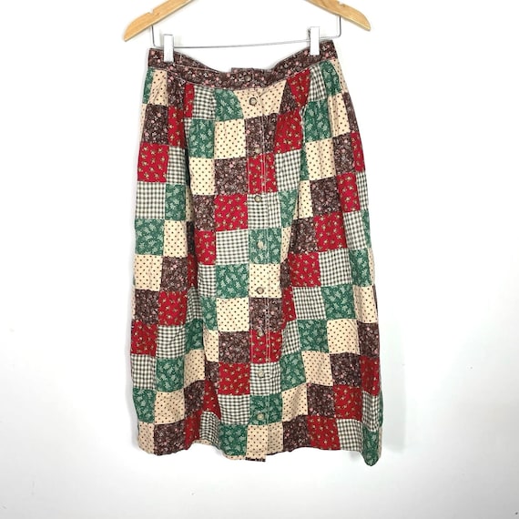 90s patchwork skirt - Gem