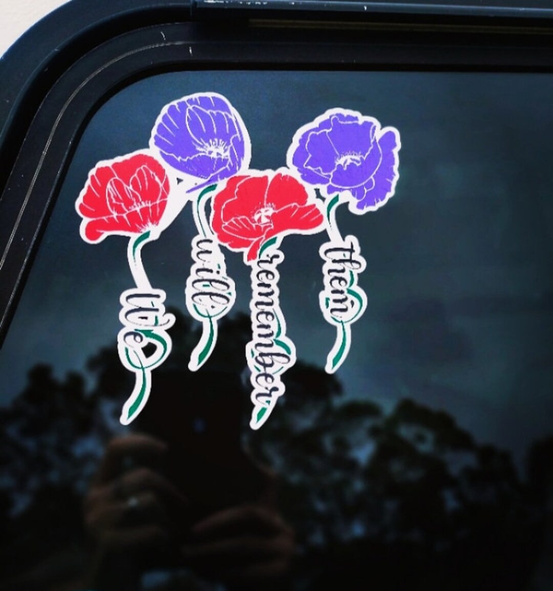 ANZAC We Will Remember Them Vinyl Car Decal Sticker - Etsy Australia