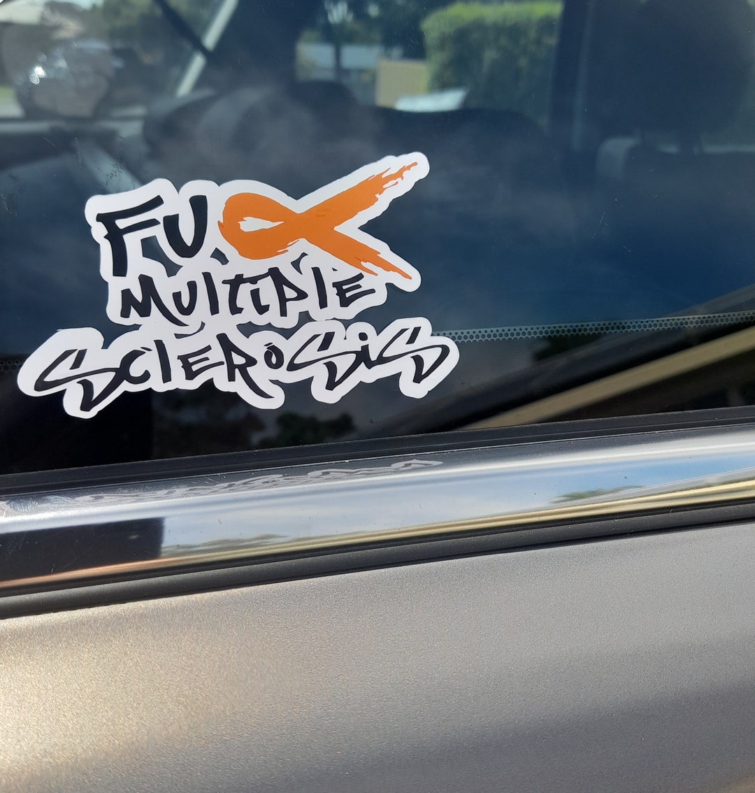 F*ck Multiple Sclerosis Vinyl Car Decal Sticker - Etsy