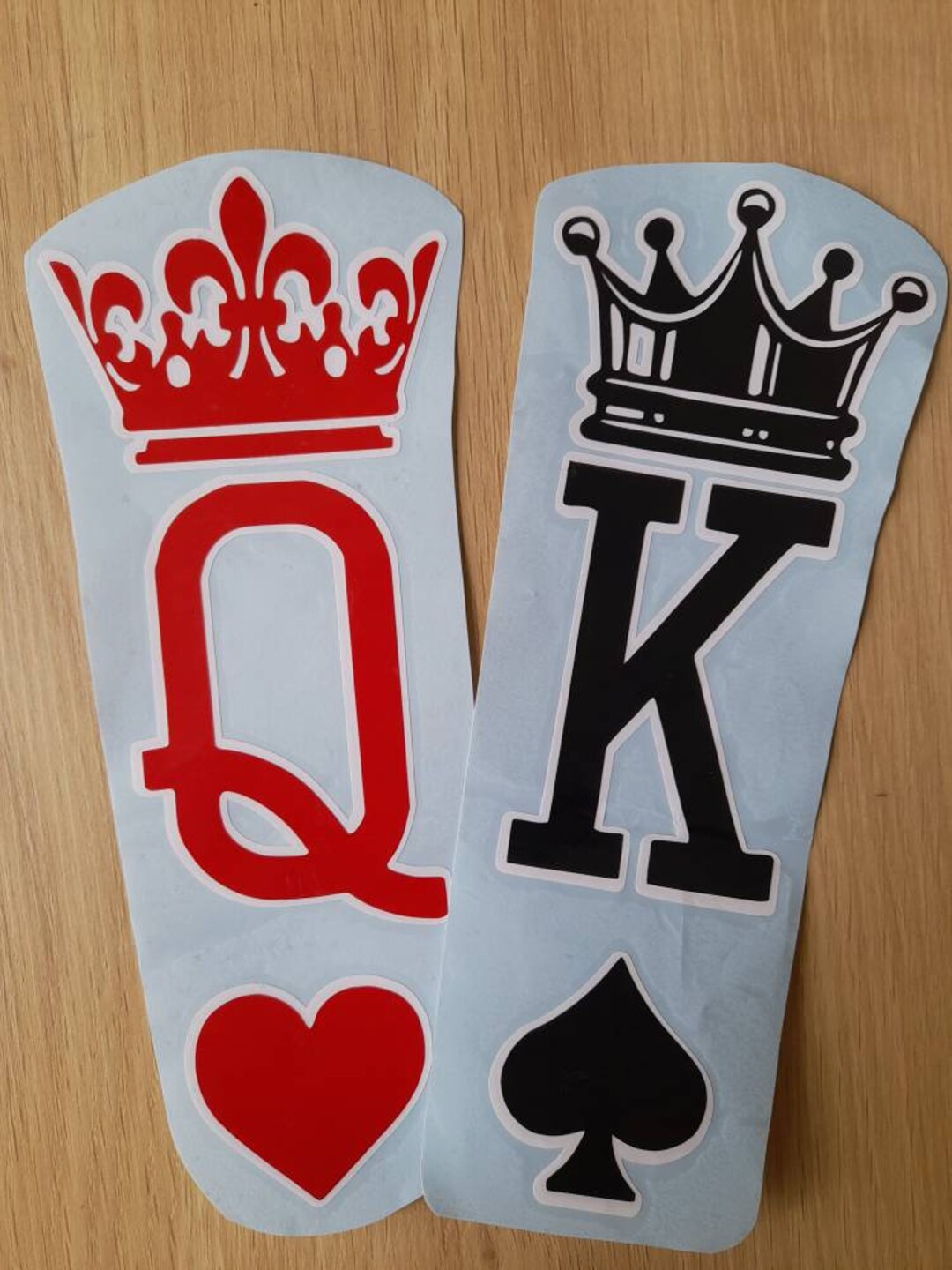 King and Queen Set Vinyl Car Decal Sticker - Etsy