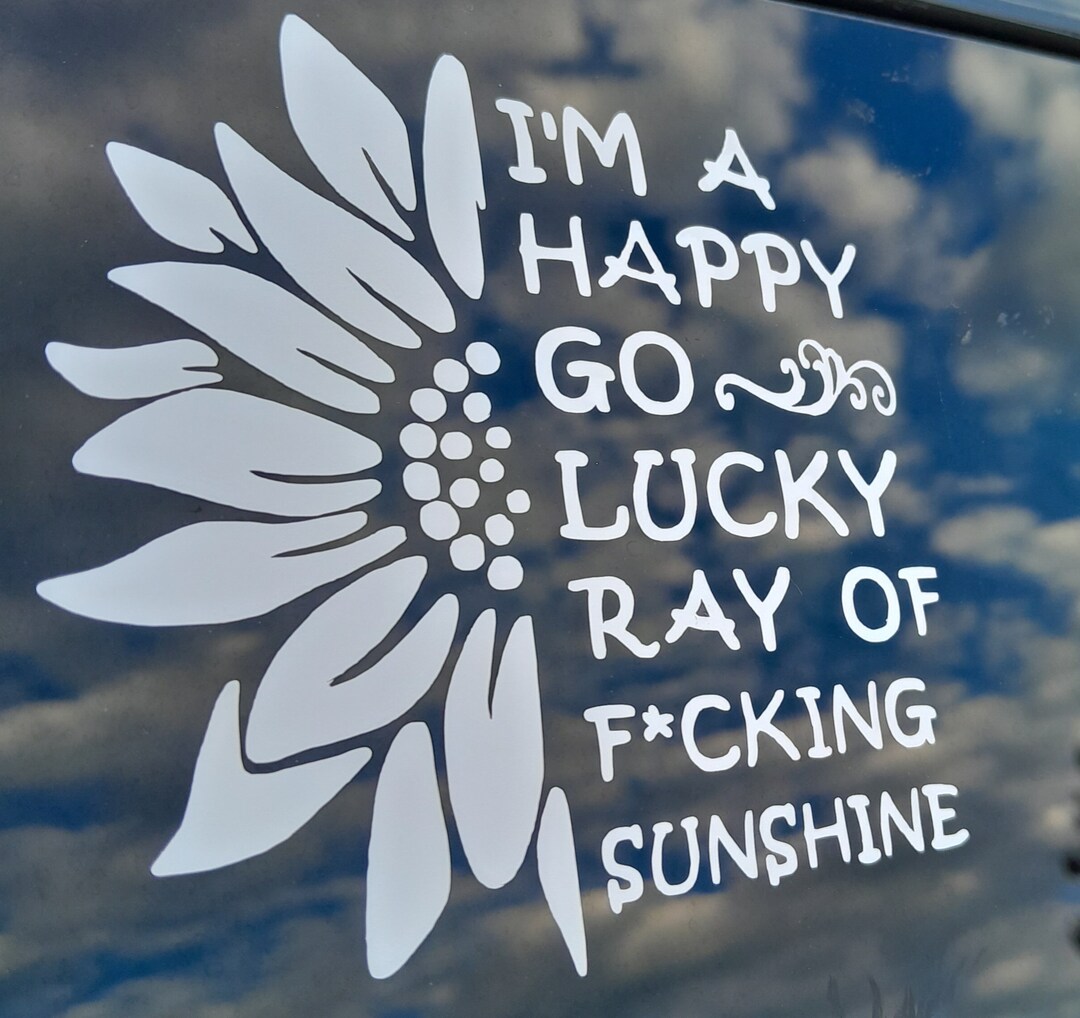 Sunflower Vinyl Car Decal Sticker - Etsy